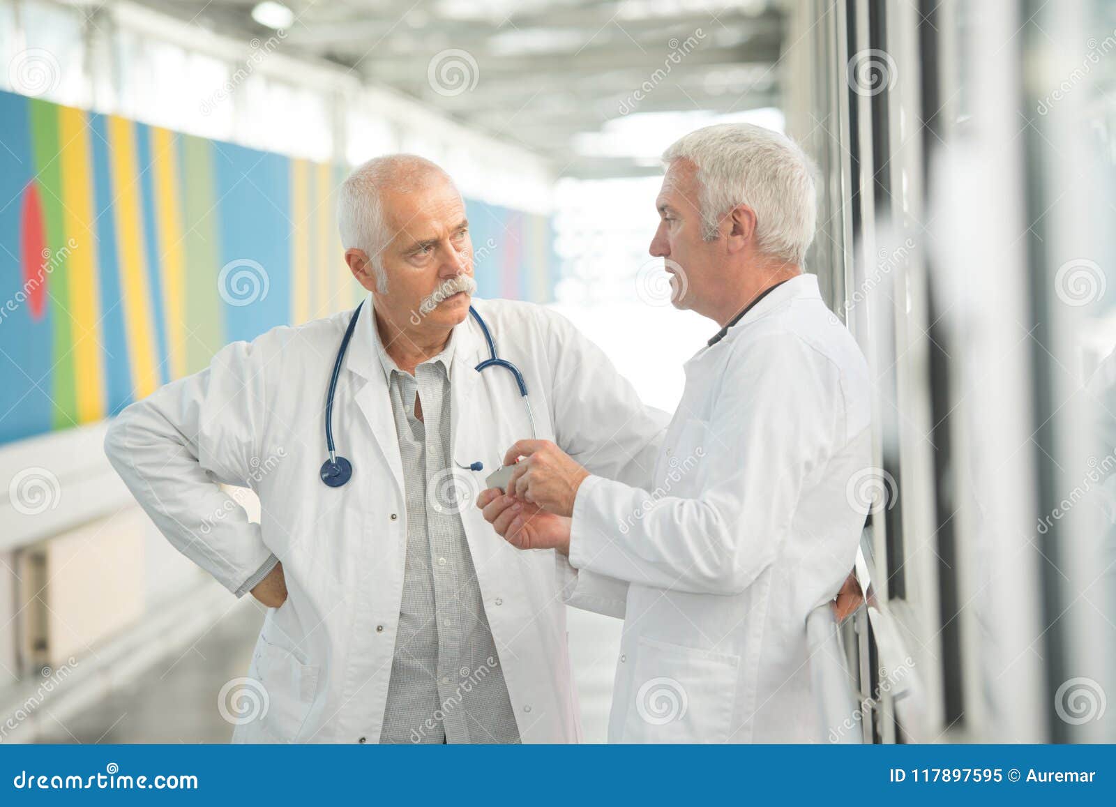 Doctors Having a Conversation Stock Image - Image of profession ...