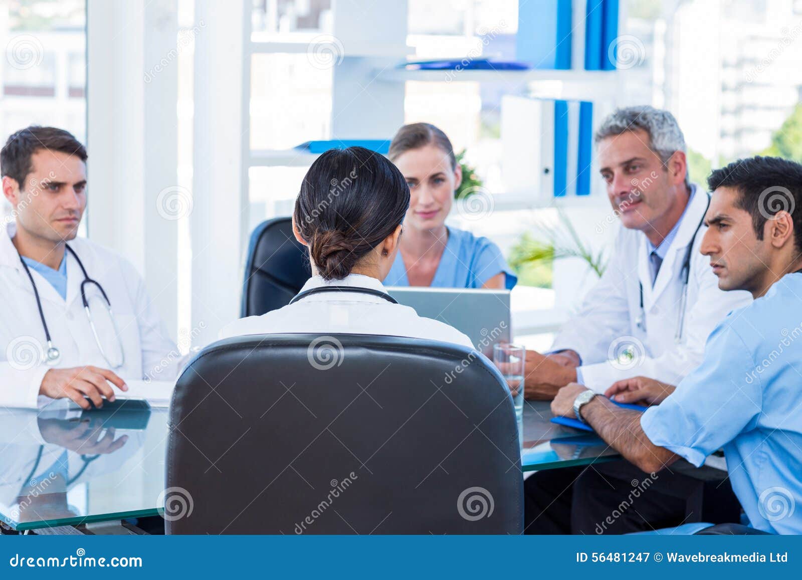 Doctors having a meeting stock image. Image of occupation - 56481247