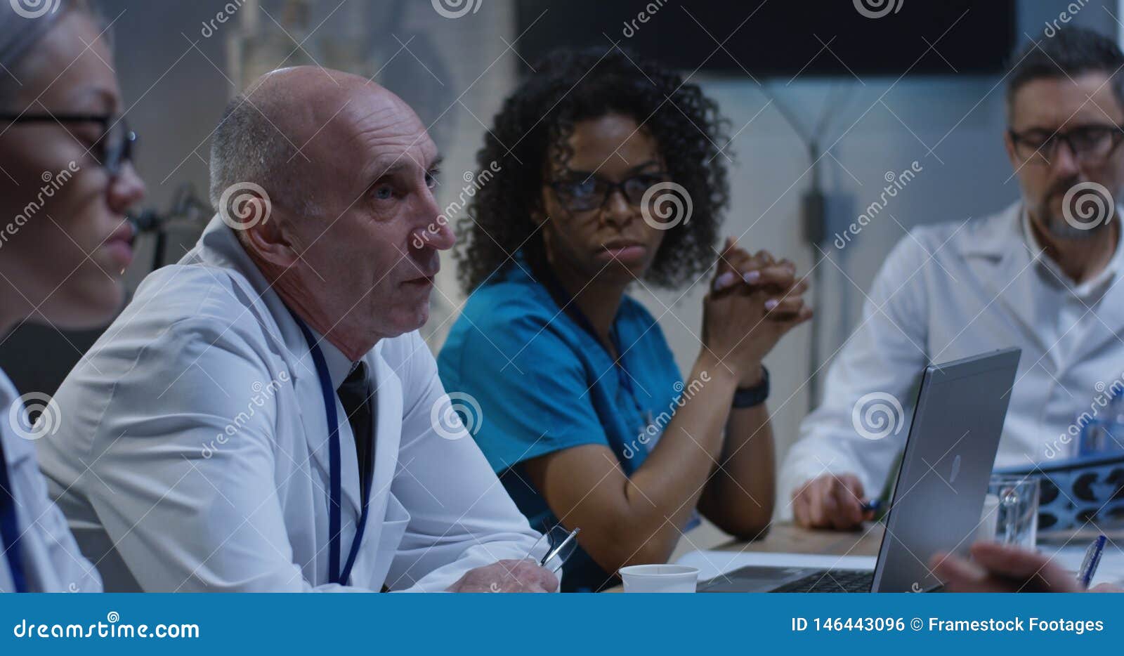 Doctors having a meeting stock photo. Image of experts - 146443096