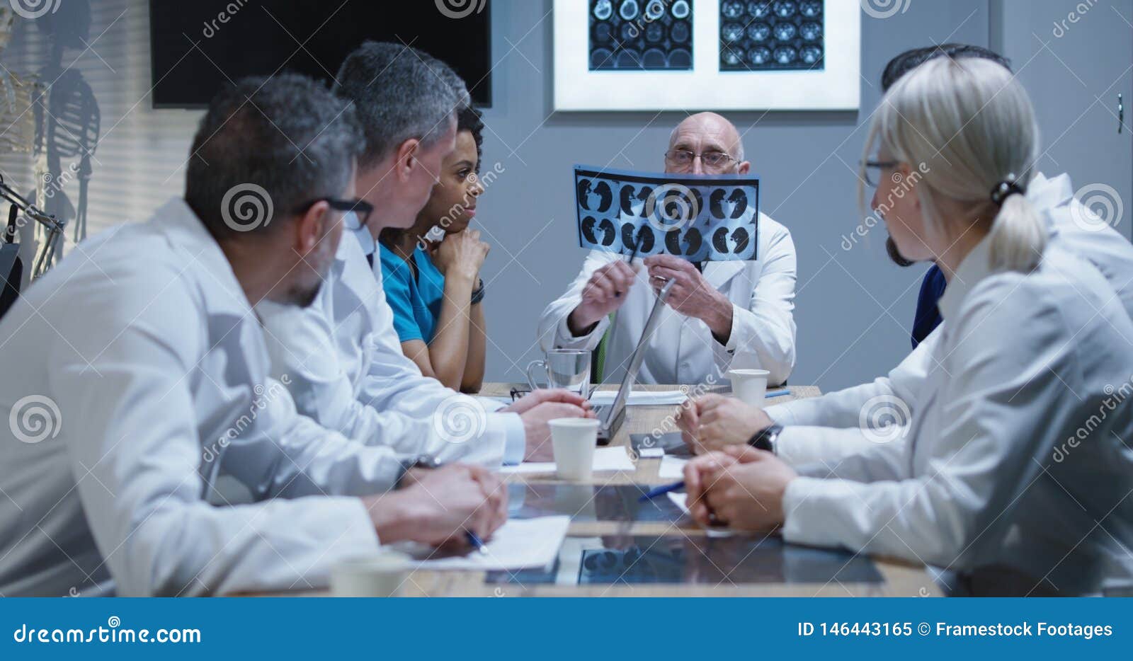 Doctors having a meeting stock image. Image of sitting - 146443165