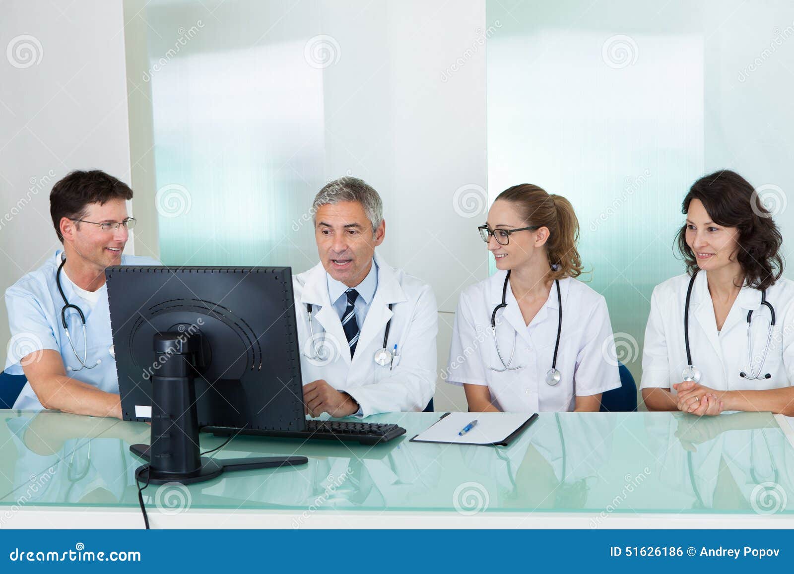Doctors having a meeting stock photo. Image of conference - 51626186