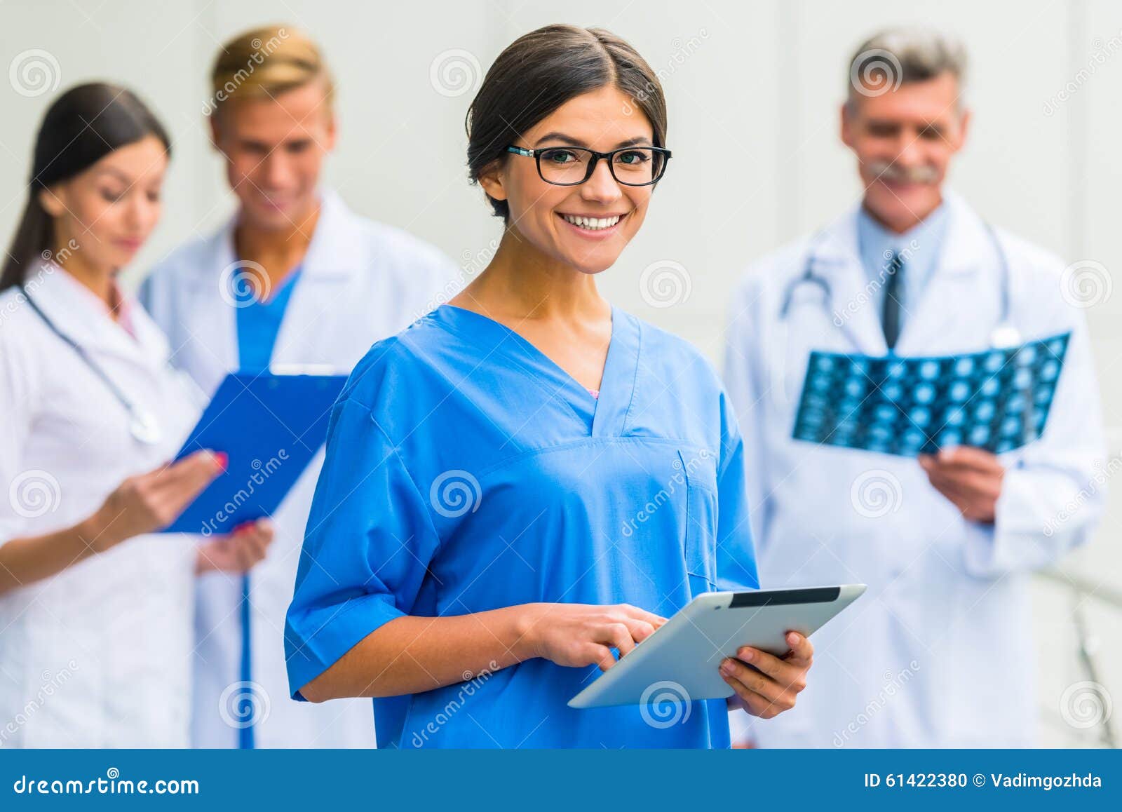 Doctors in hospital stock photo. Image of health, adult - 61422380