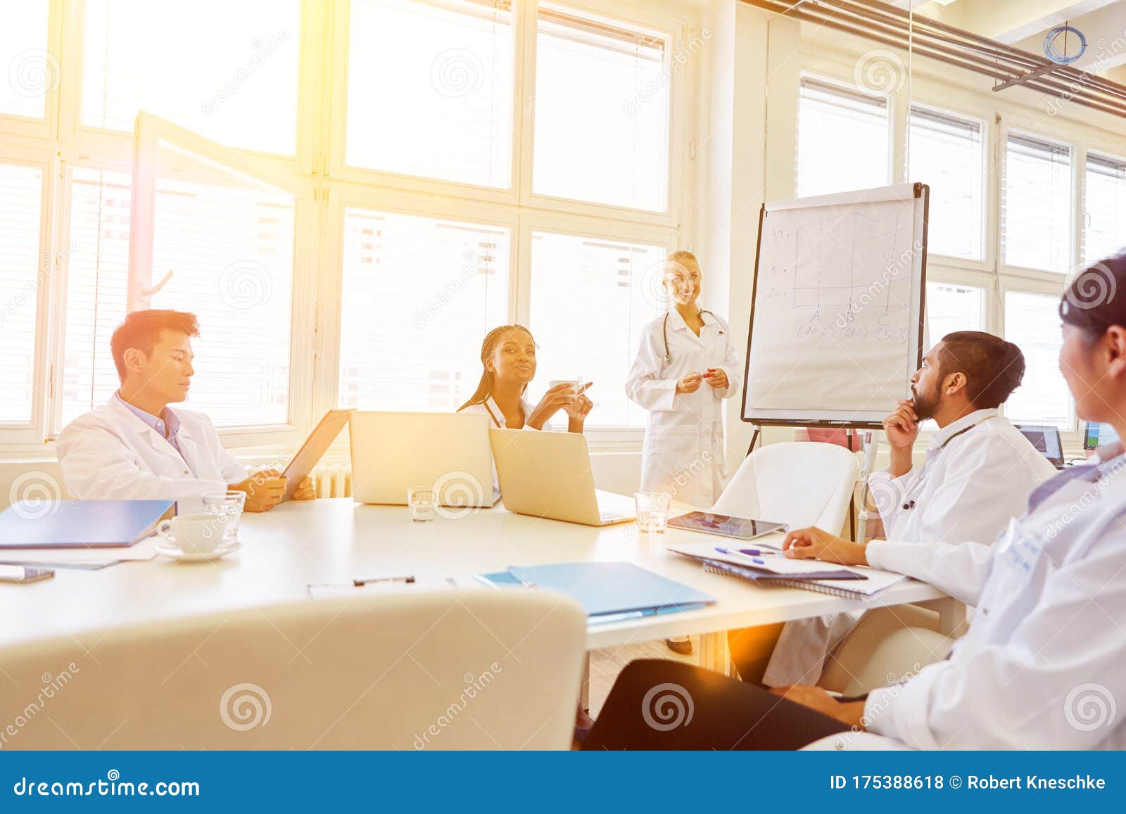Doctors Learn from Speakers in Seminars Stock Photo - Image of ...