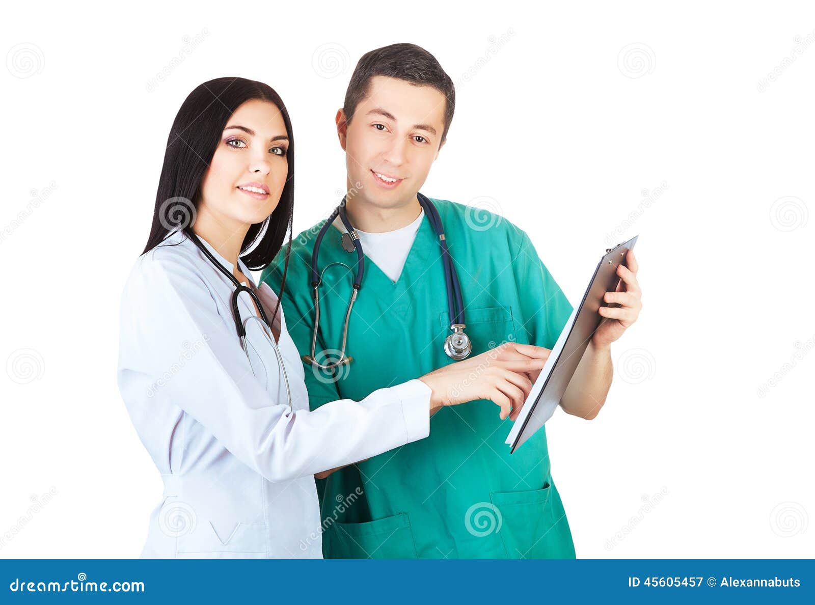 Doctors Looking at Good Results Stock Image - Image of profession ...