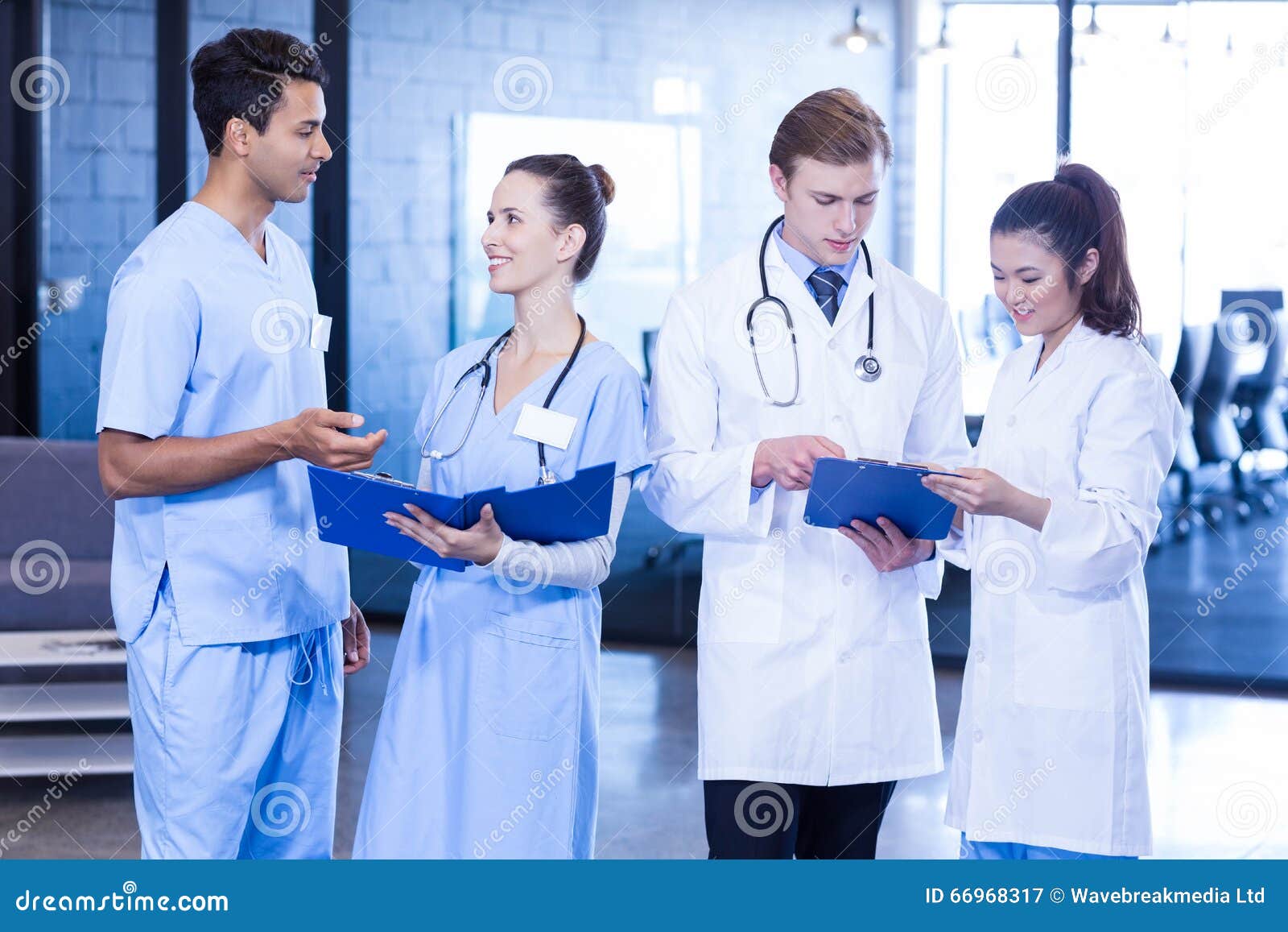 Doctors Looking at Medical Report Stock Image - Image of confidence ...
