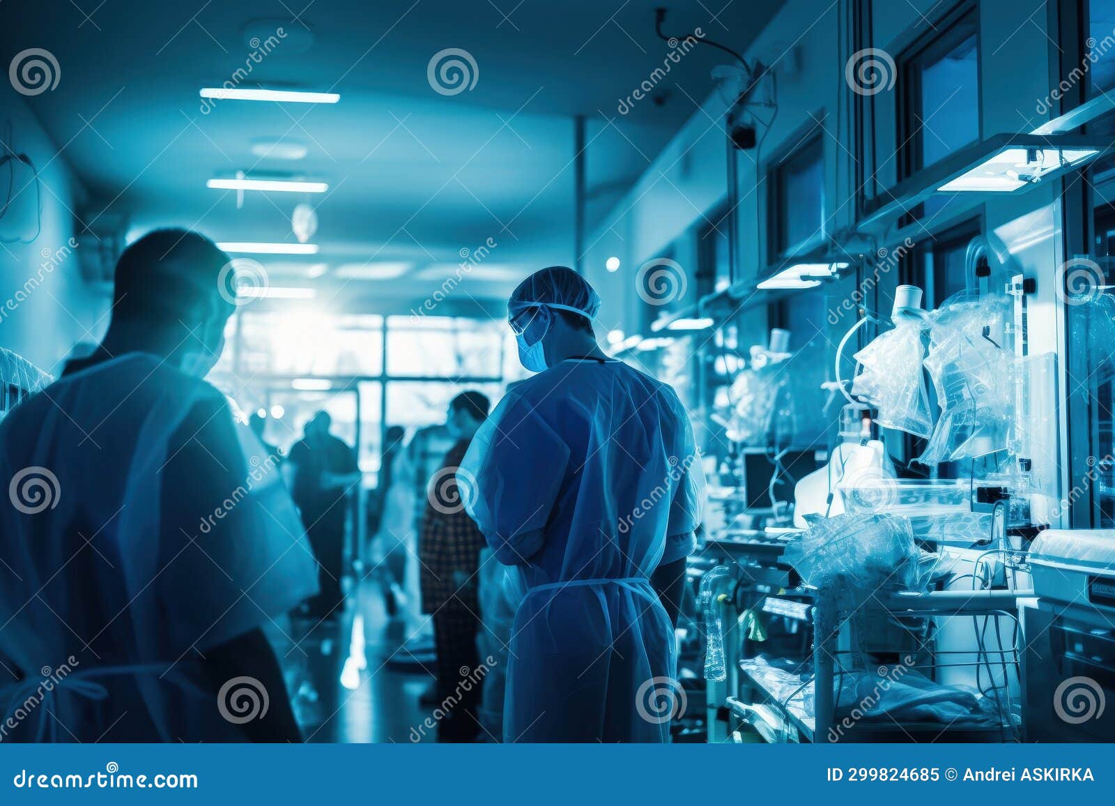 Doctors and Medical Staff in the Process. AI Generated. Stock ...