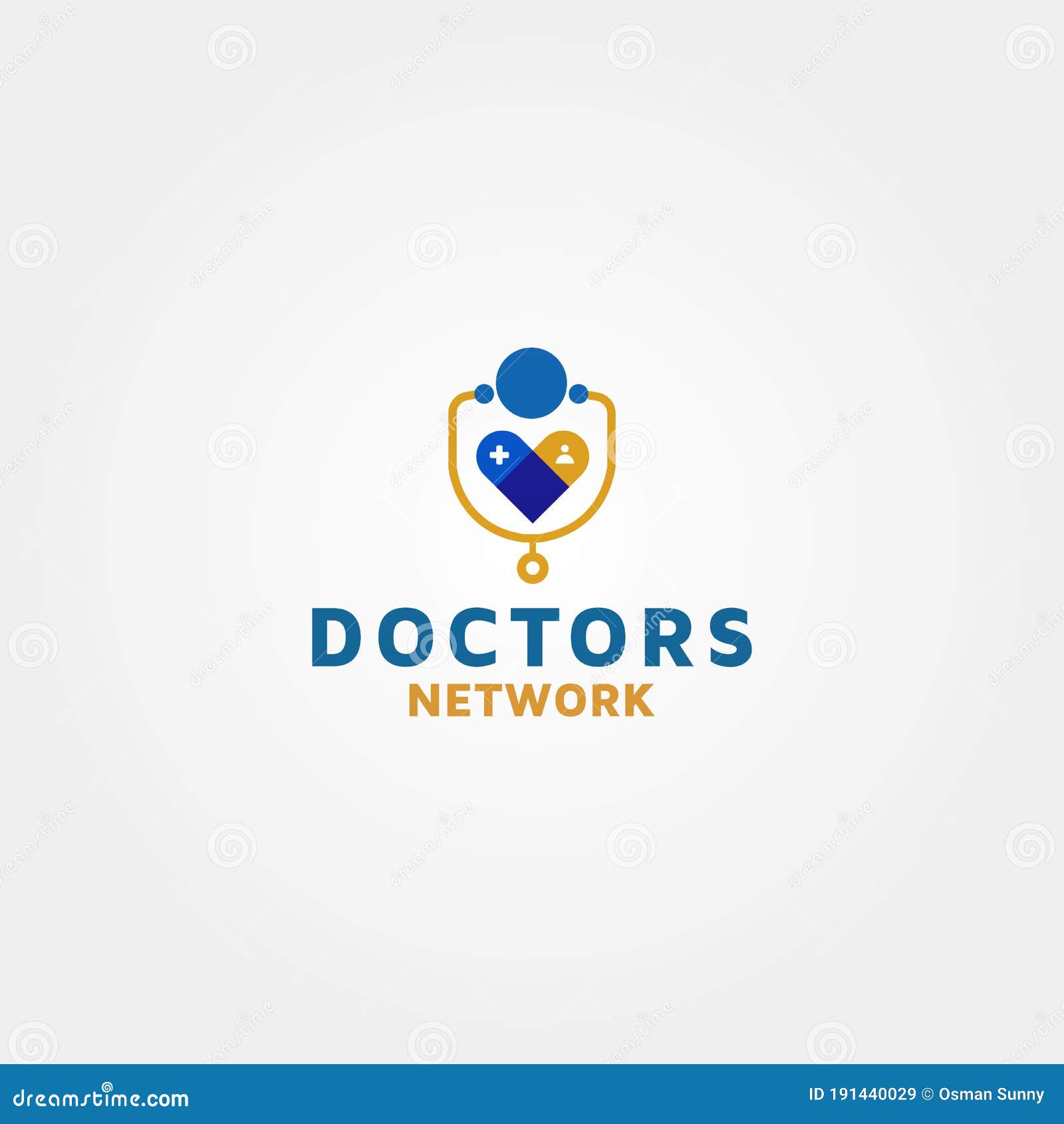 Doctors Network Vector Logo Design Stock Vector - Illustration of ...