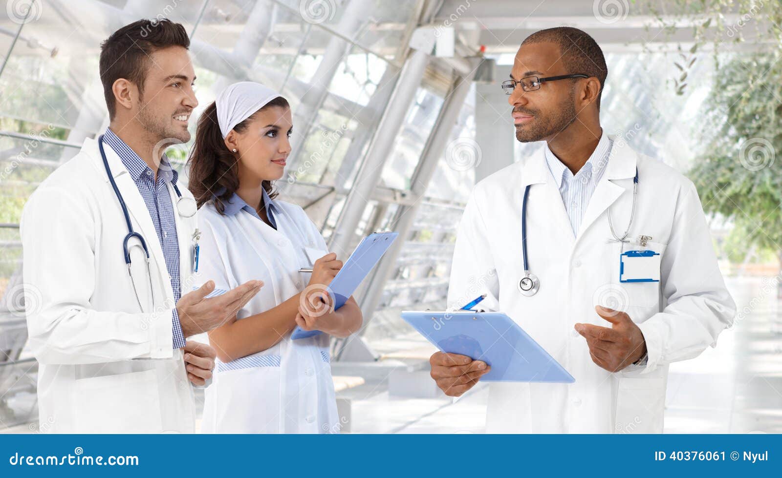 Doctors and Nurse at Hospital Stock Image - Image of center, doctor ...