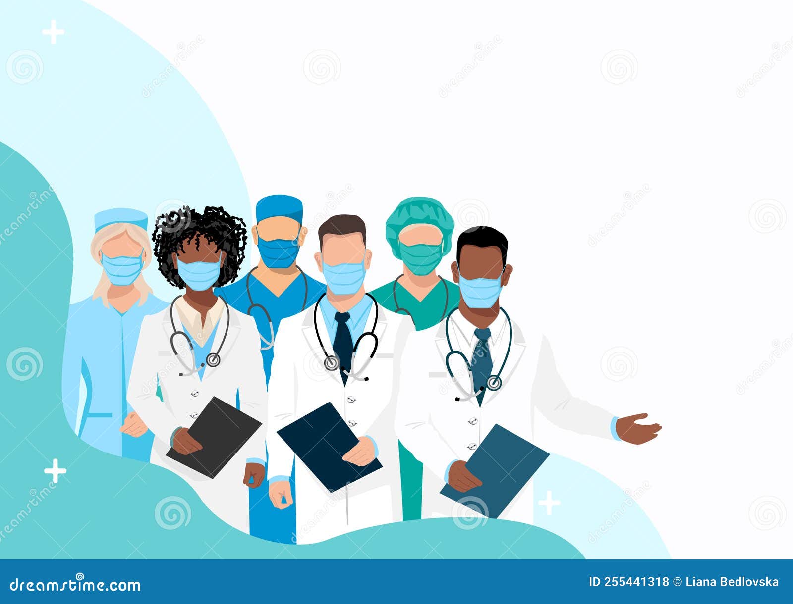 Thank You Doctors and Nurses for Helping and Saving Lives Stock Vector ...