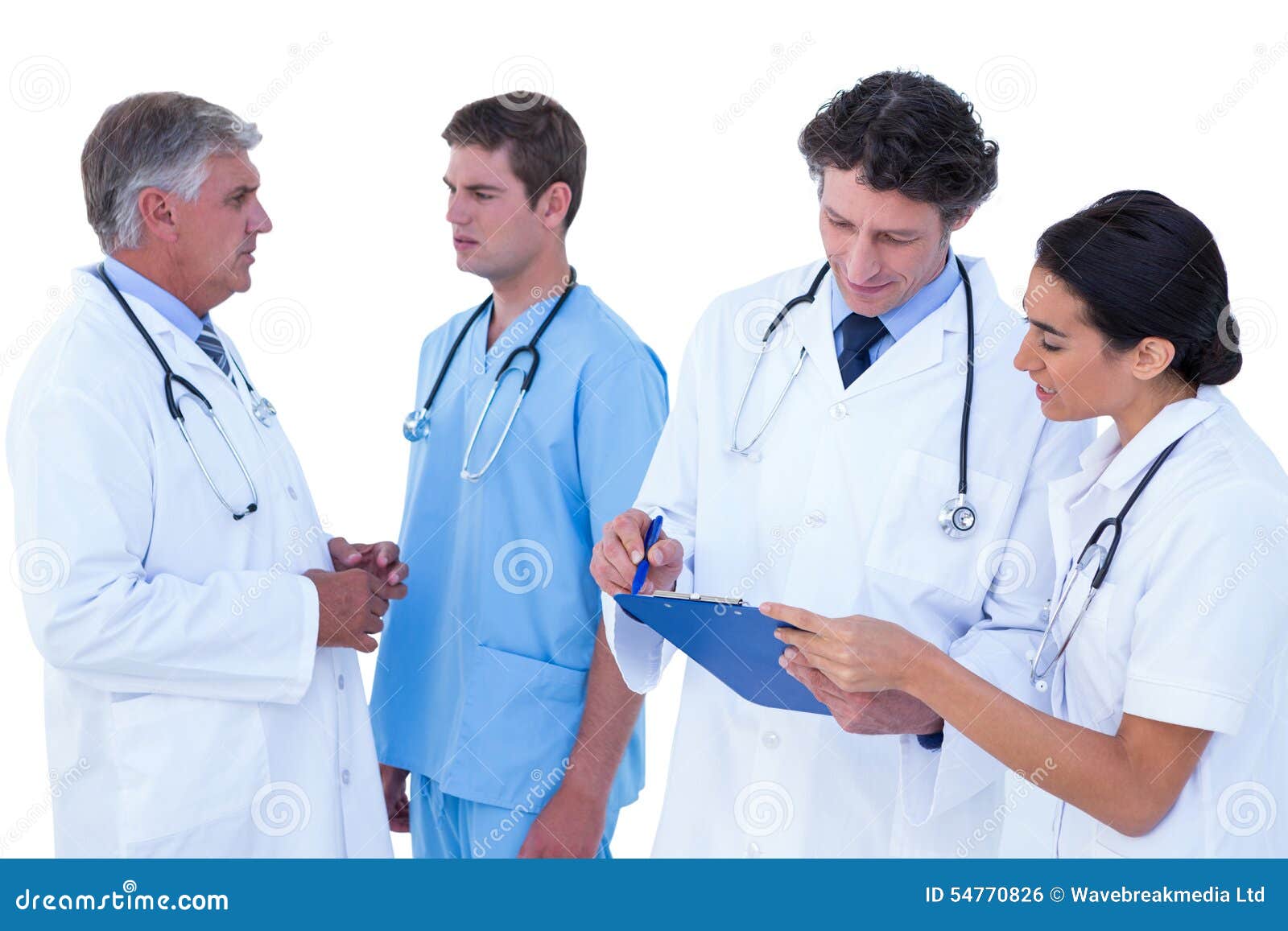 Doctors and Nurses Discussing Together Stock Photo - Image of people ...