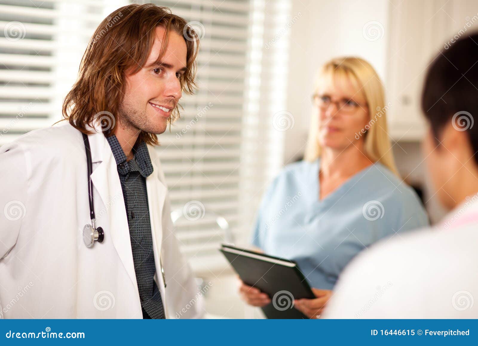 Doctors and Nurses Having Conversation Stock Image - Image of group ...