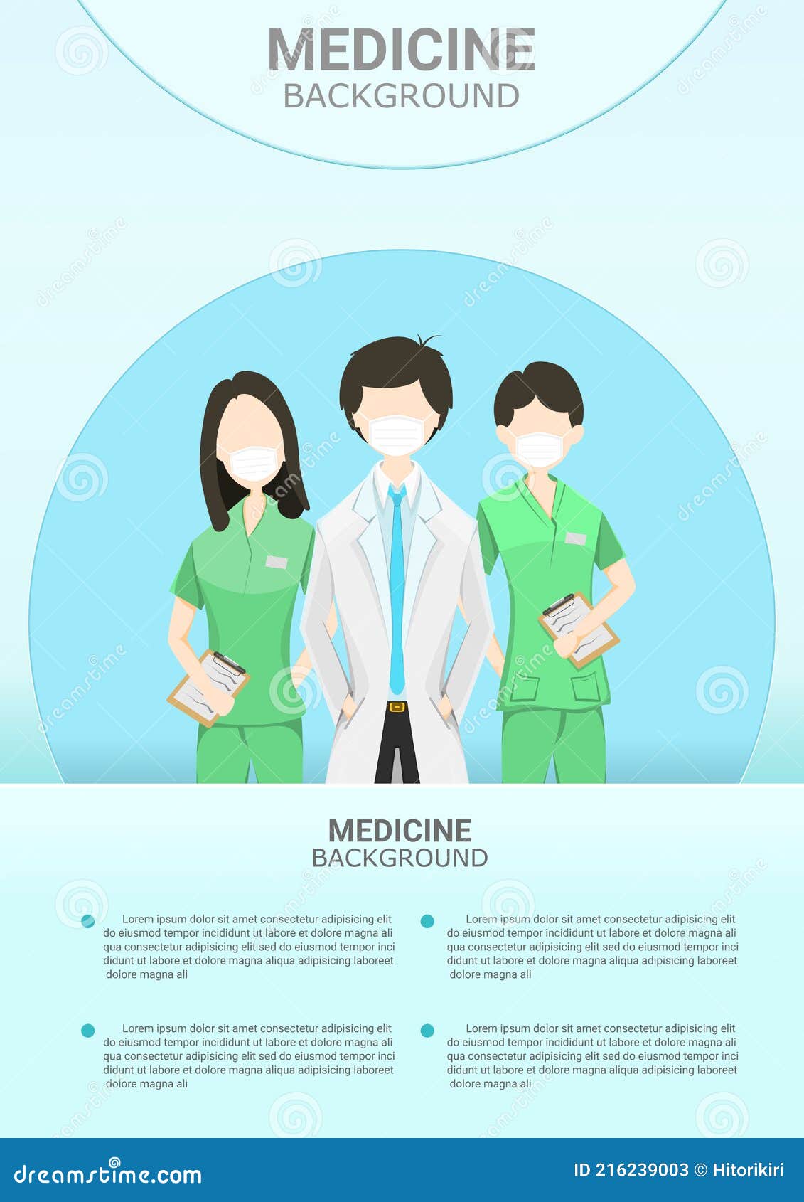 Doctors and Nurses Health Professional Infographics Template Stock ...