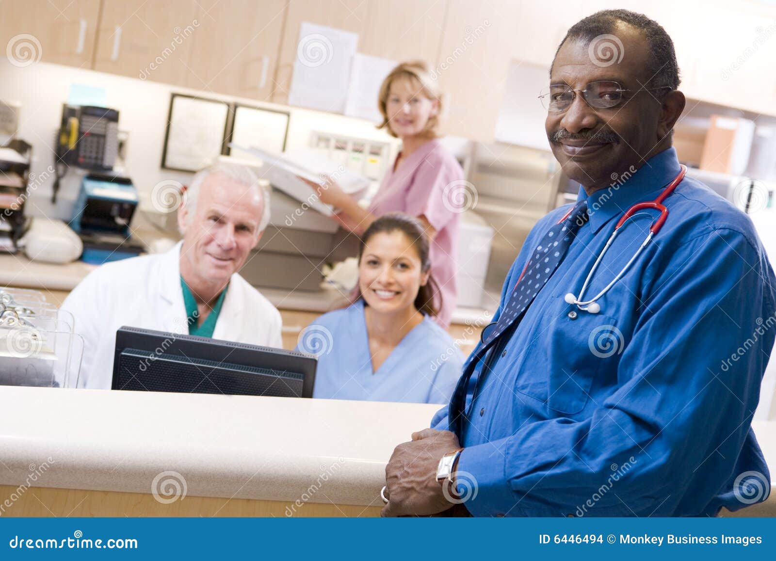 Doctors and Nurses at the Reception Stock Photo - Image of assistance ...