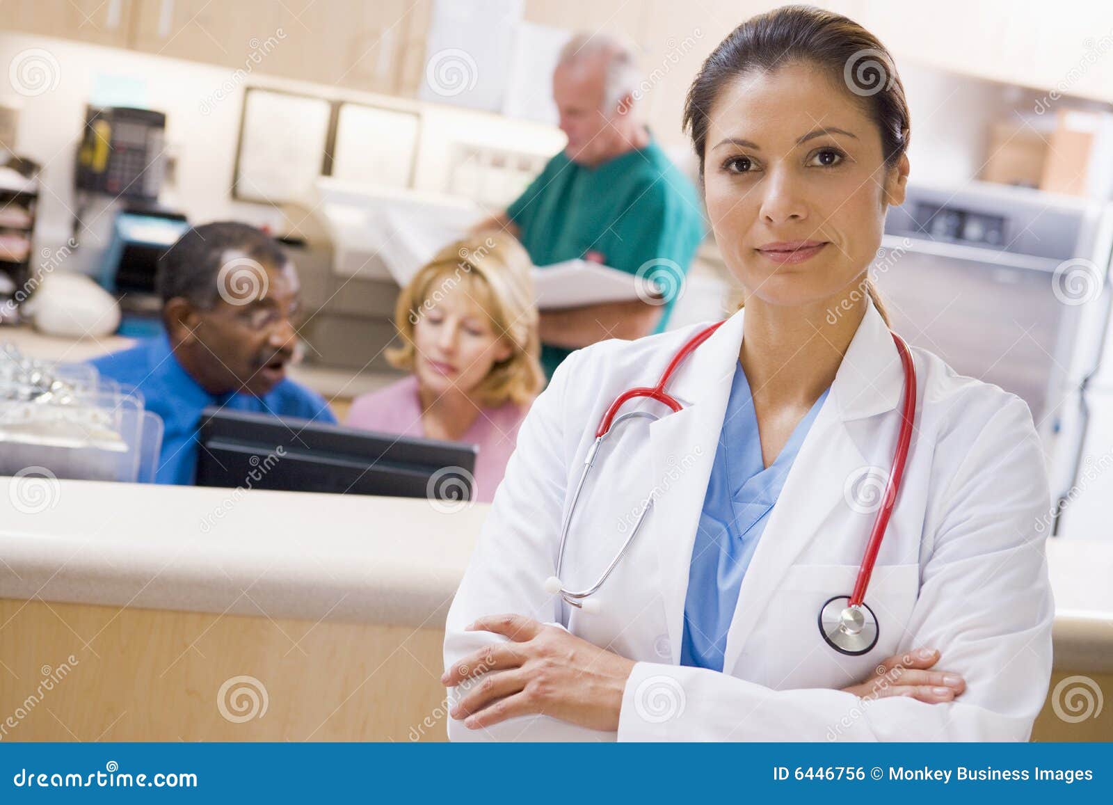 Doctors and Nurses at the Reception Stock Photo - Image of expertise ...
