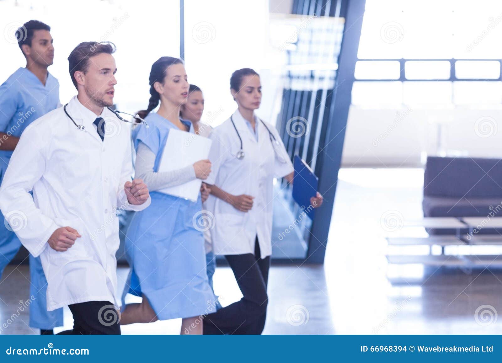 Doctors and Nurses Rushing for Emergency Stock Photo - Image of ...