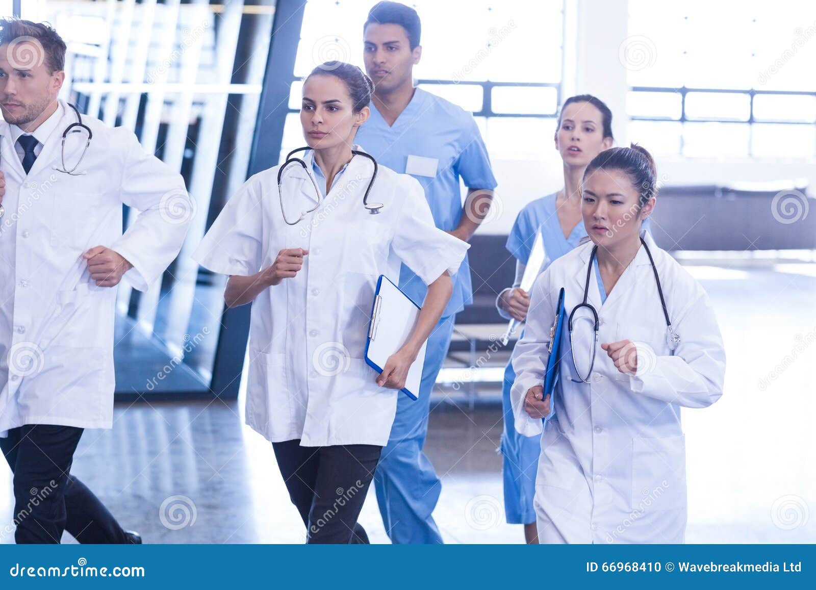 Doctors and Nurses Rushing for Emergency Stock Photo - Image of intern ...