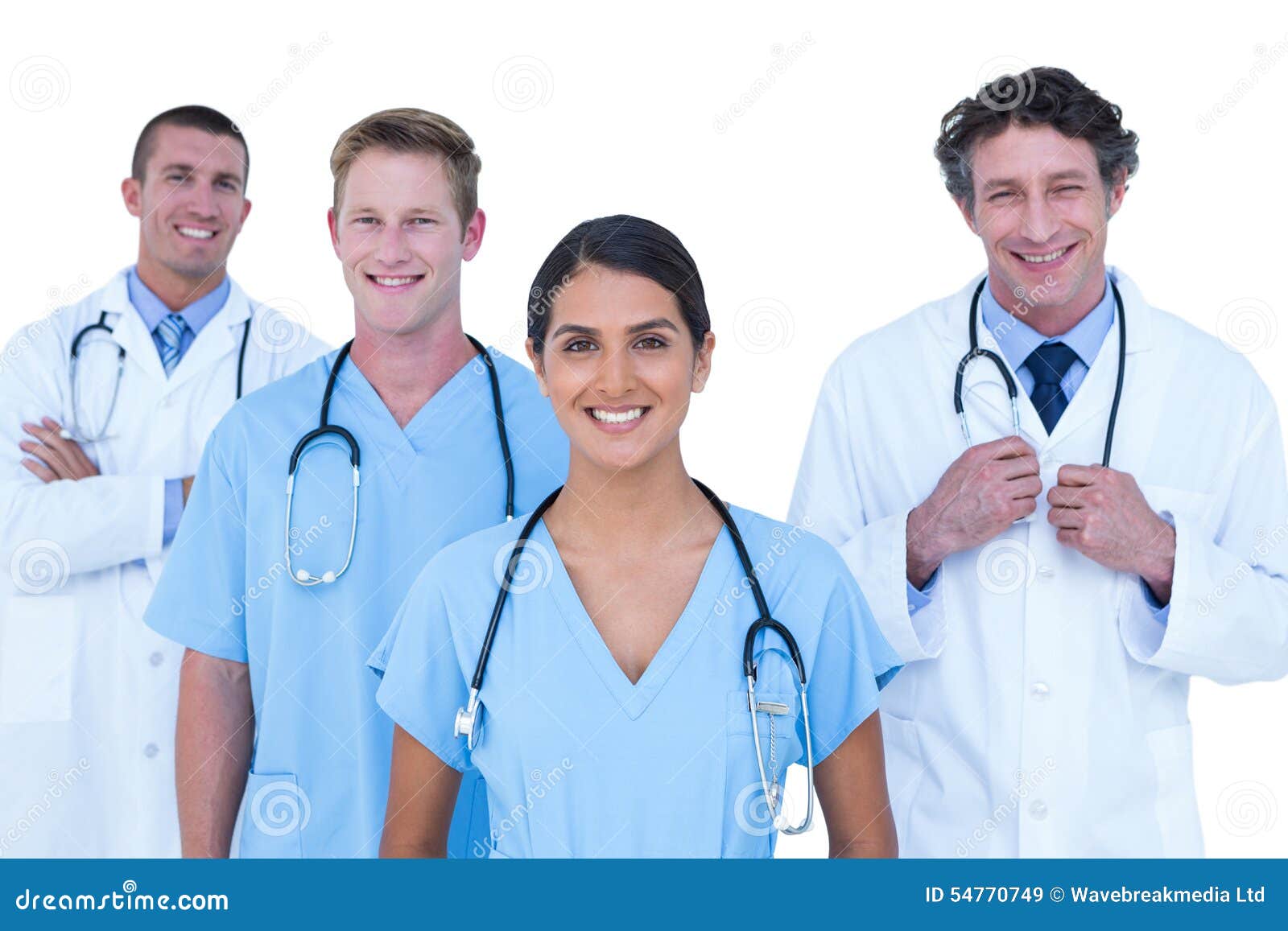 Doctors and Nurses Standing Together Stock Image - Image of happy ...