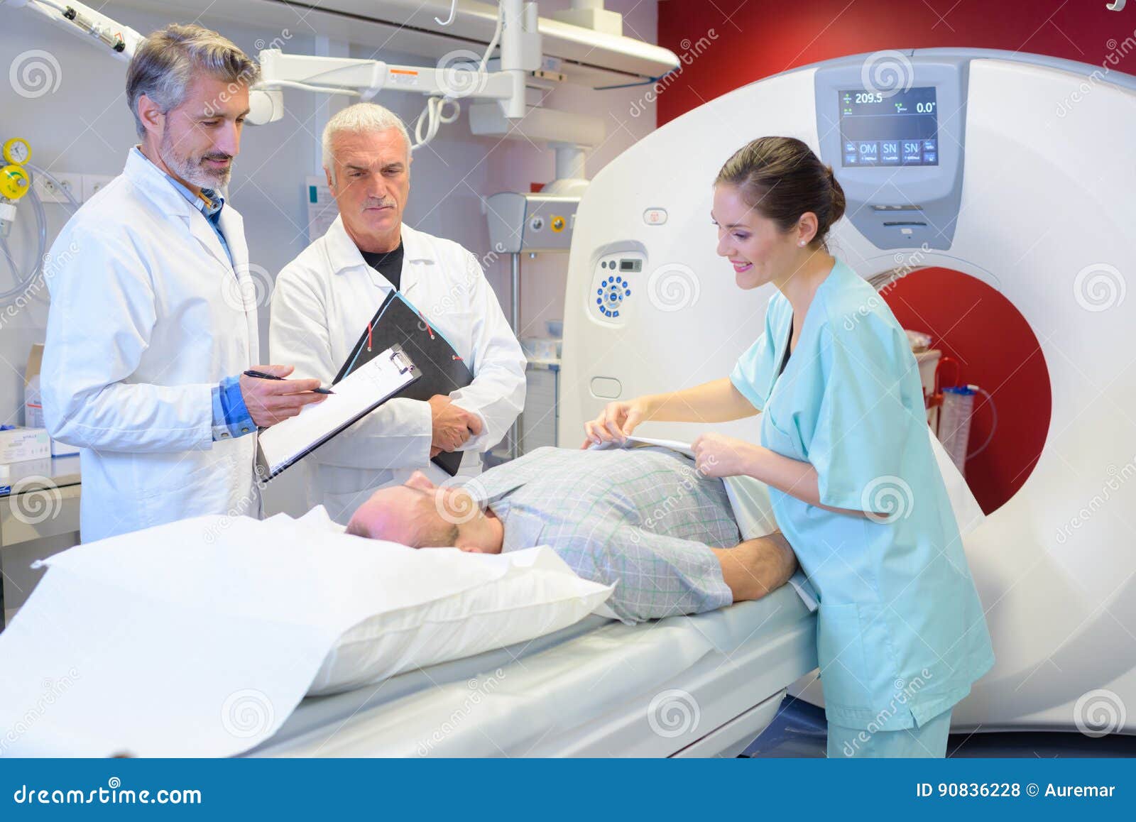 Doctors and Patient in MRI Room Stock Photo - Image of diagnosis ...
