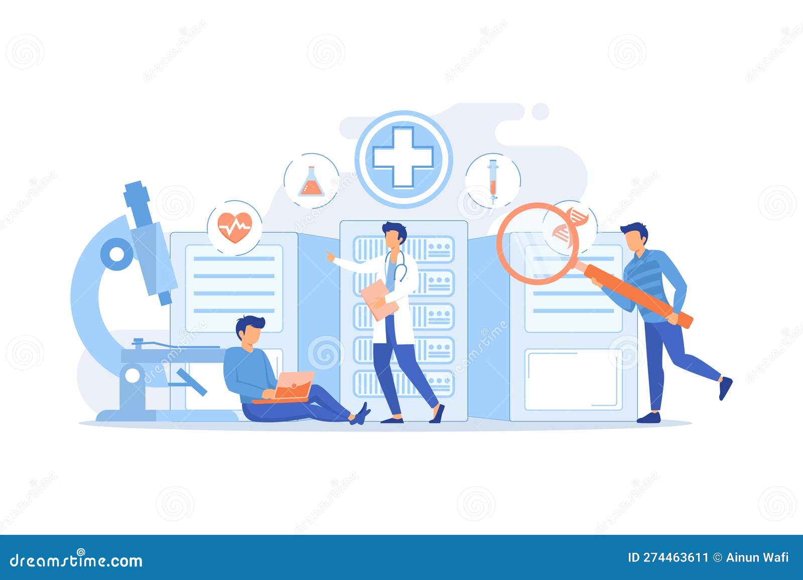 Big Data In Healthcare Abstract Concept Vector Illustration ... Big Data In Healthcare Abstract Concept Vector Illustration ...