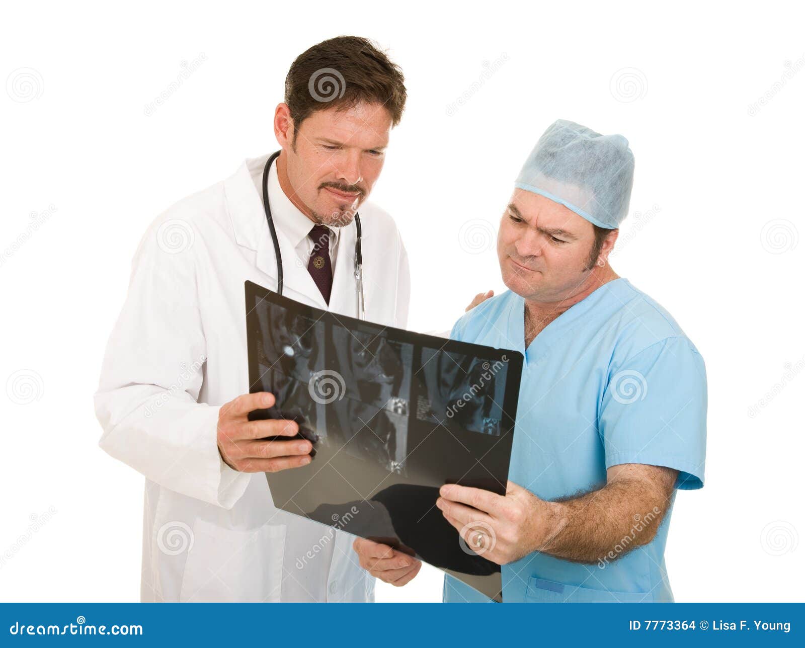 Doctors Review MRI Results stock photo. Image of good - 7773364