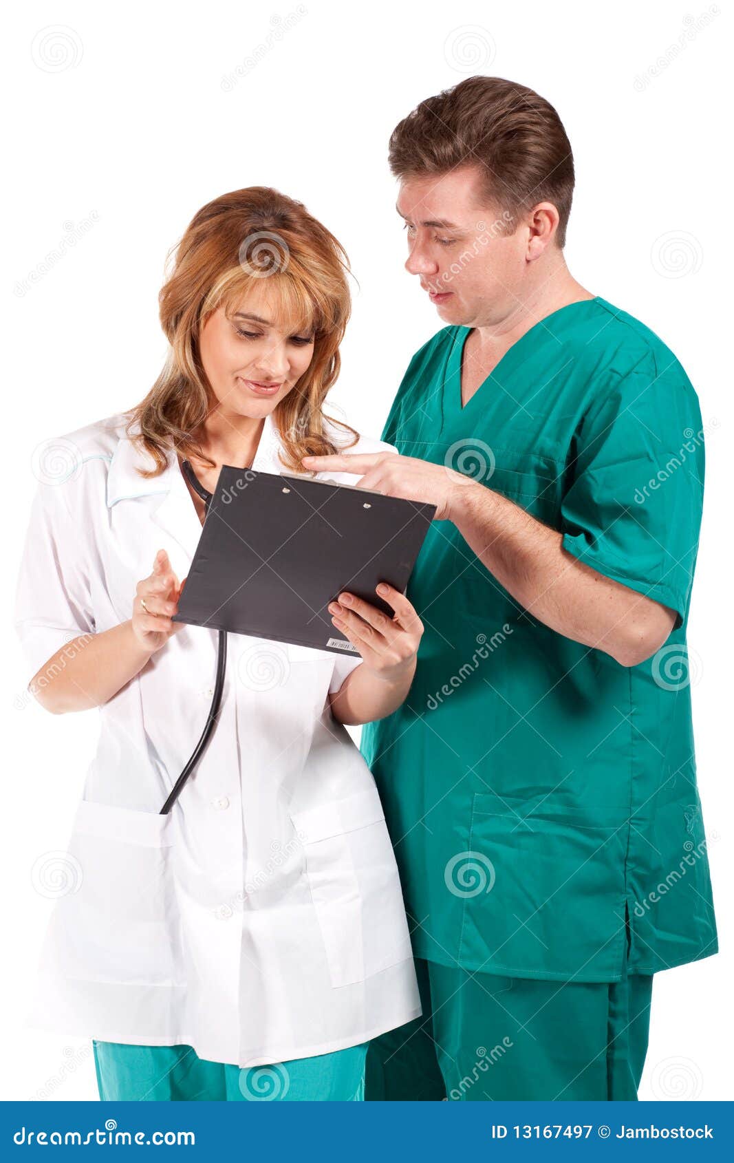 Doctors Stand Together in Friendly Discussion Stock Image - Image of ...