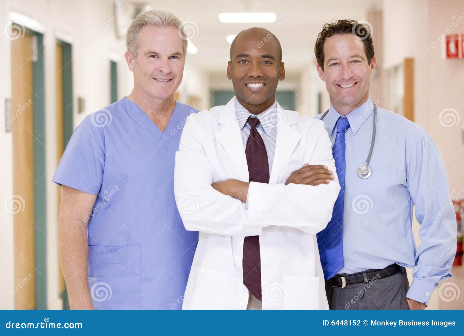 Doctors Standing in a Hospital Stock Photo - Image of american, group ...