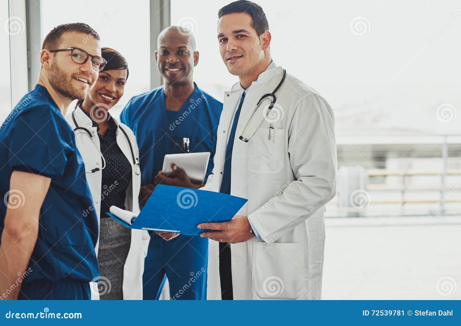 Doctors Standing Together Looking Relaxed Stock Image - Image of medics ...