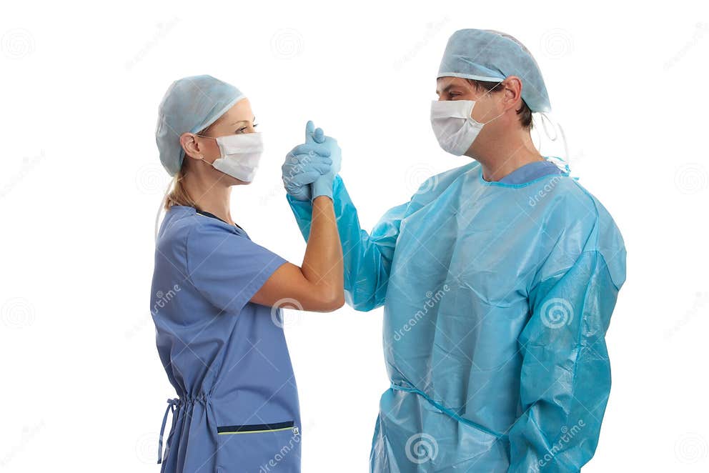 Doctors Surgeons Great Work Congratulations Stock Photo - Image of ...