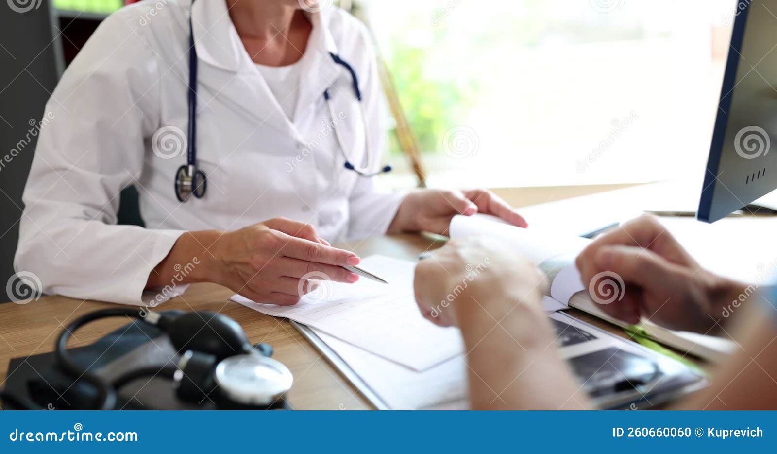 Doctors at the Table Talk about Analyzes, a Close-up Stock Footage ...