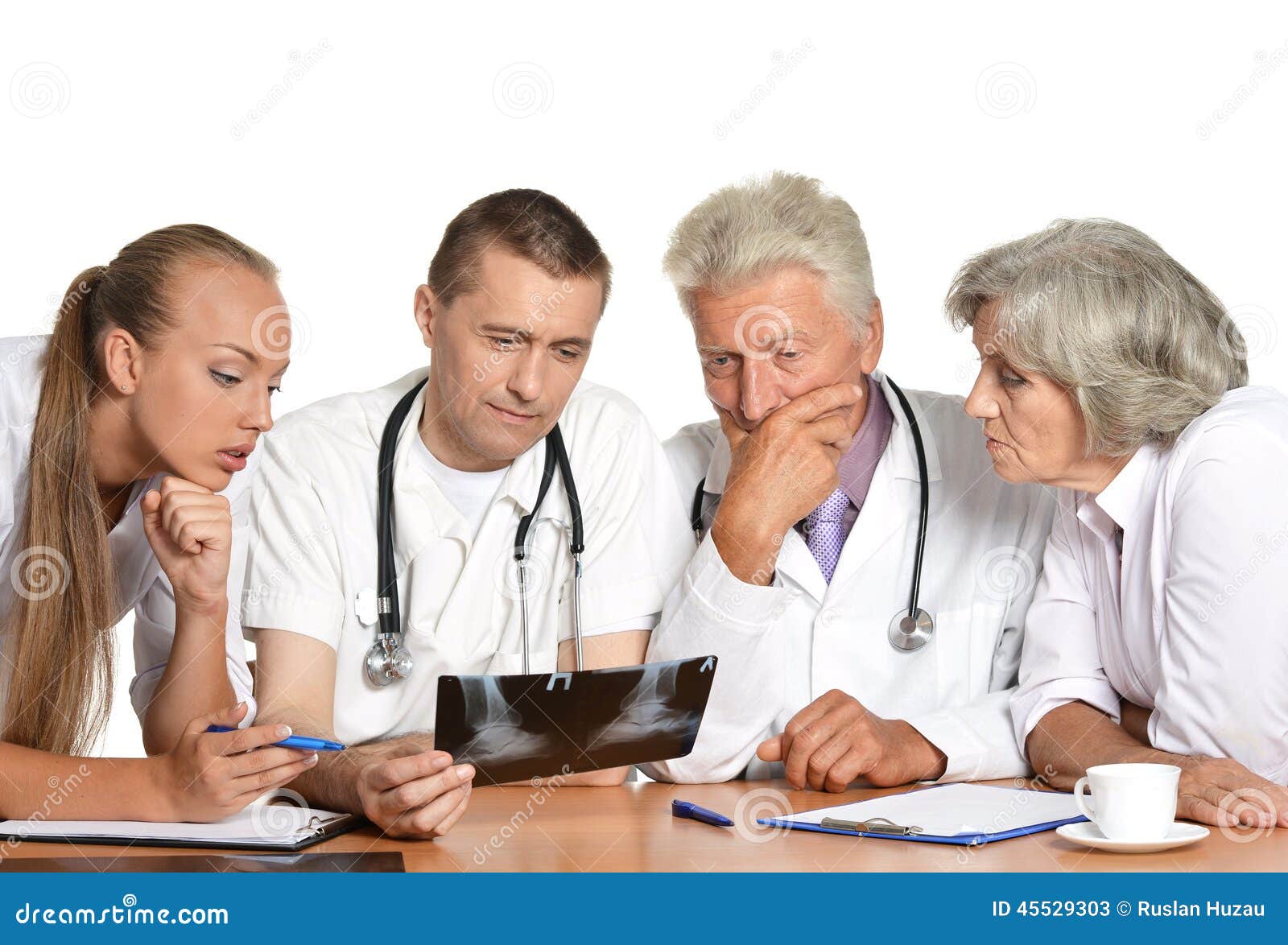 Doctors at the table stock image. Image of crew, decisions - 45529303