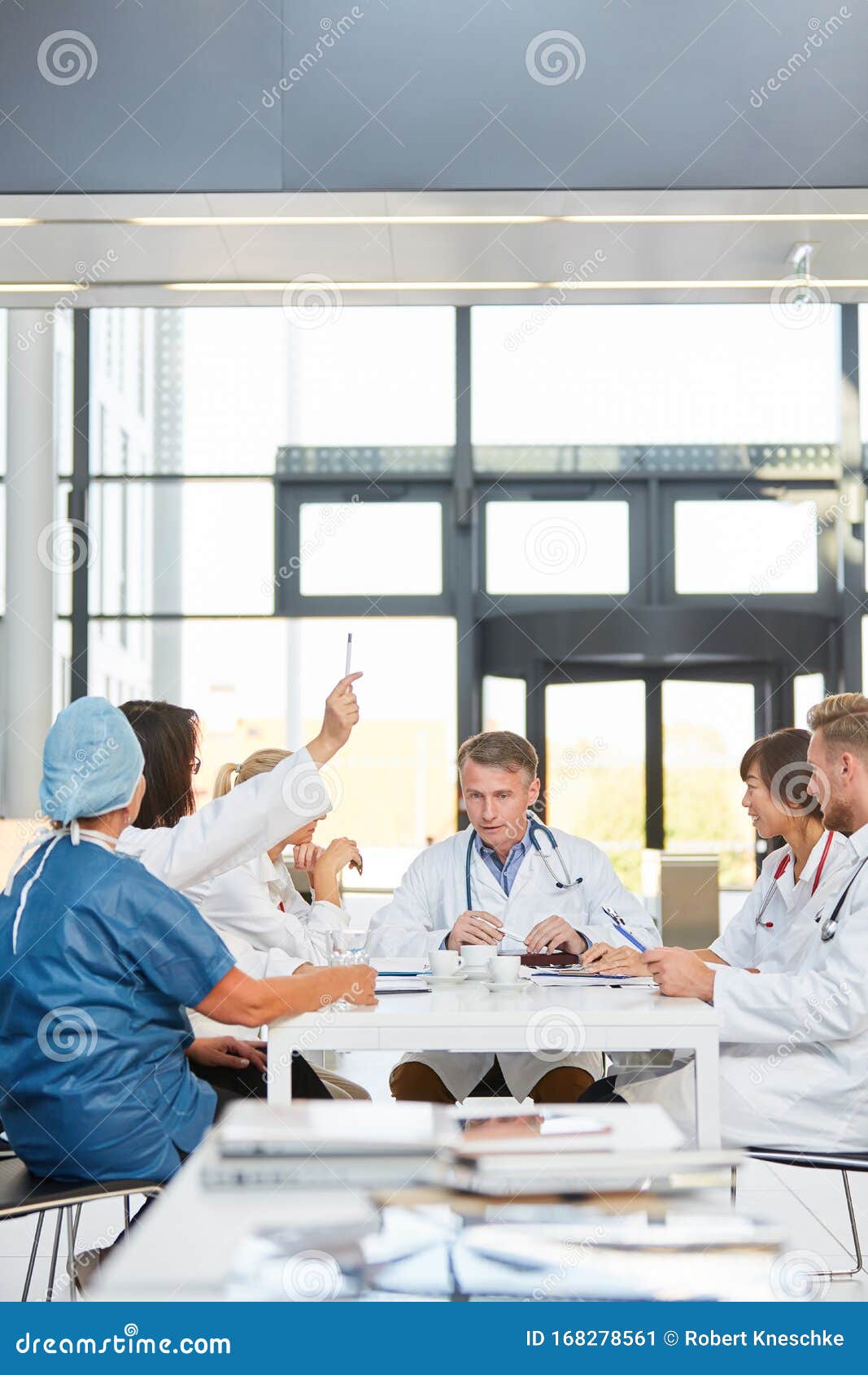 Doctors Team in a Training Seminar Stock Image - Image of specialist ...