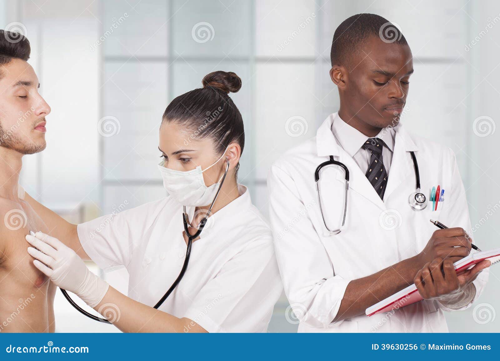 Doctors treat patient stock photo. Image of african, emergency - 39630256