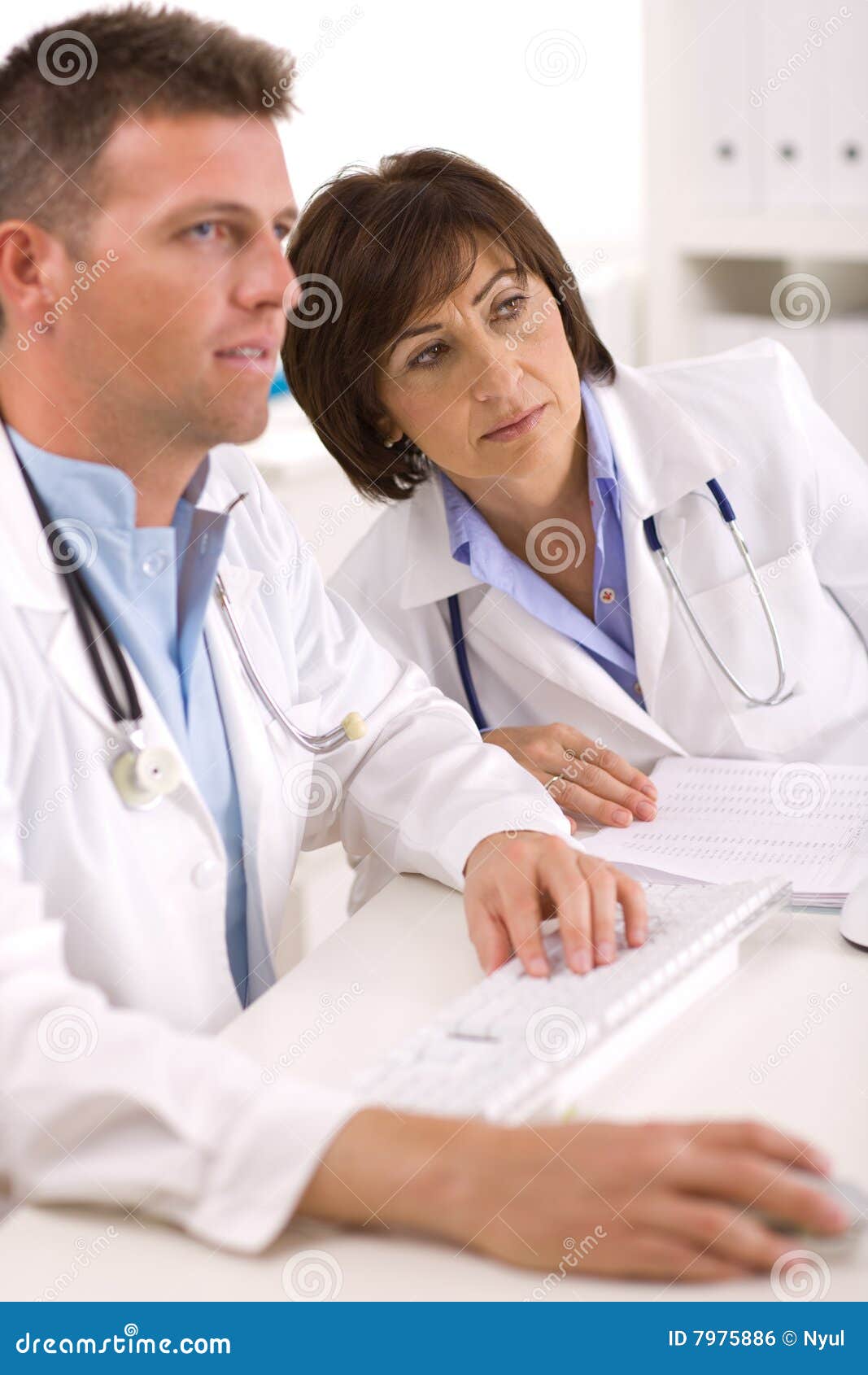 Doctors working at office stock photo. Image of indoor - 7975886