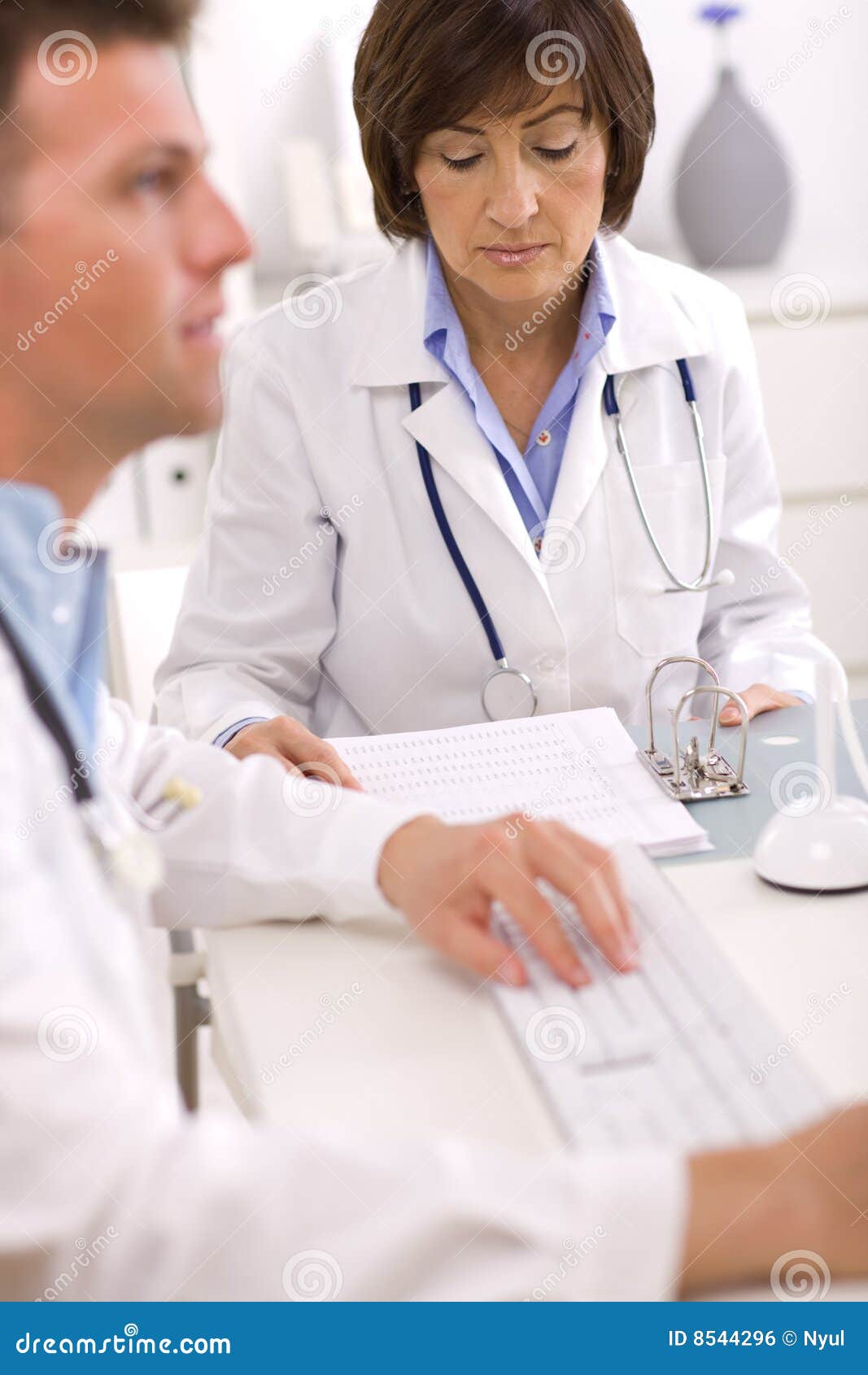 Doctors working at office stock photo. Image of heal, doctor - 8544296