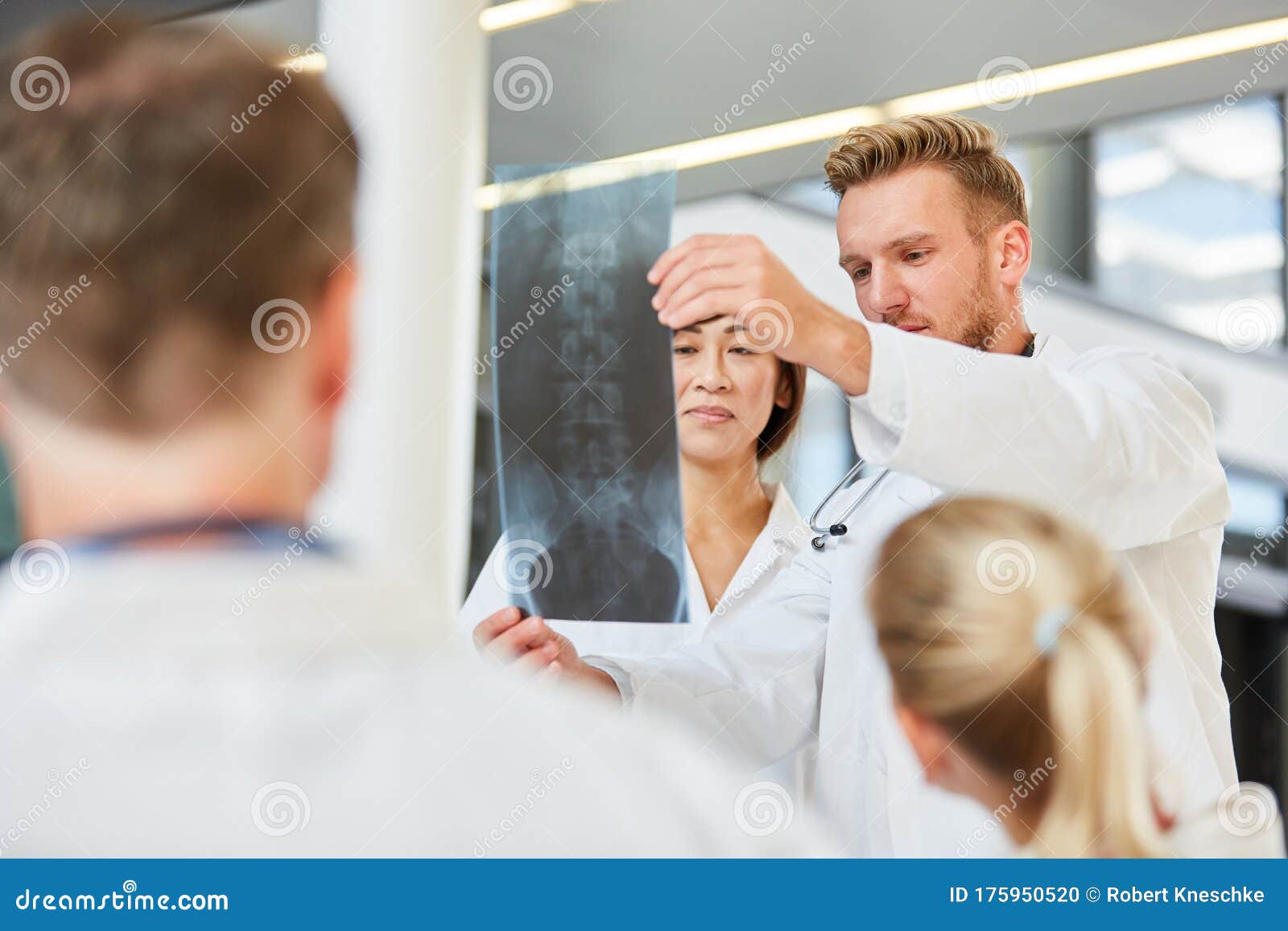 Doctors in a Workshop for X-ray Diagnostics Stock Photo - Image of team ...