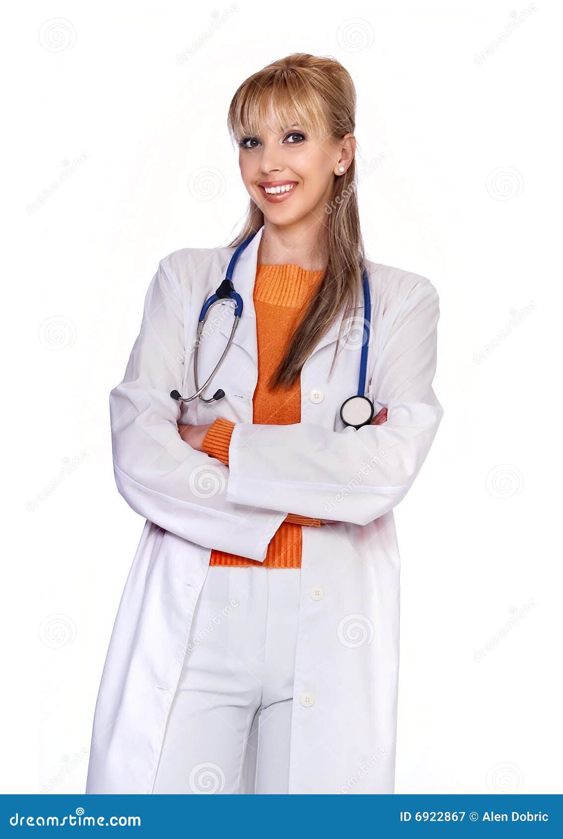 Doctress stock image. Image of doctress, white, female - 6922867