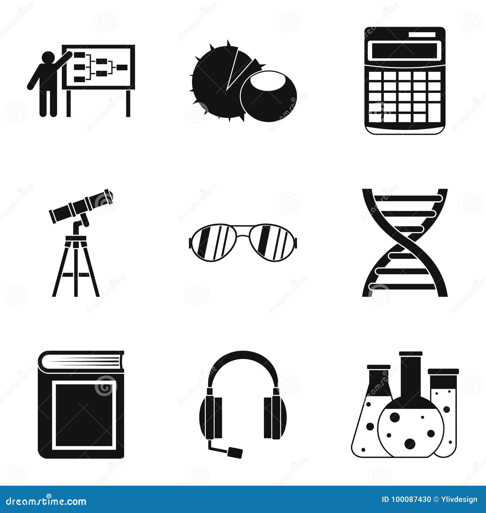 Doctrine Icons Set, Simple Style Stock Vector - Illustration of publish ...