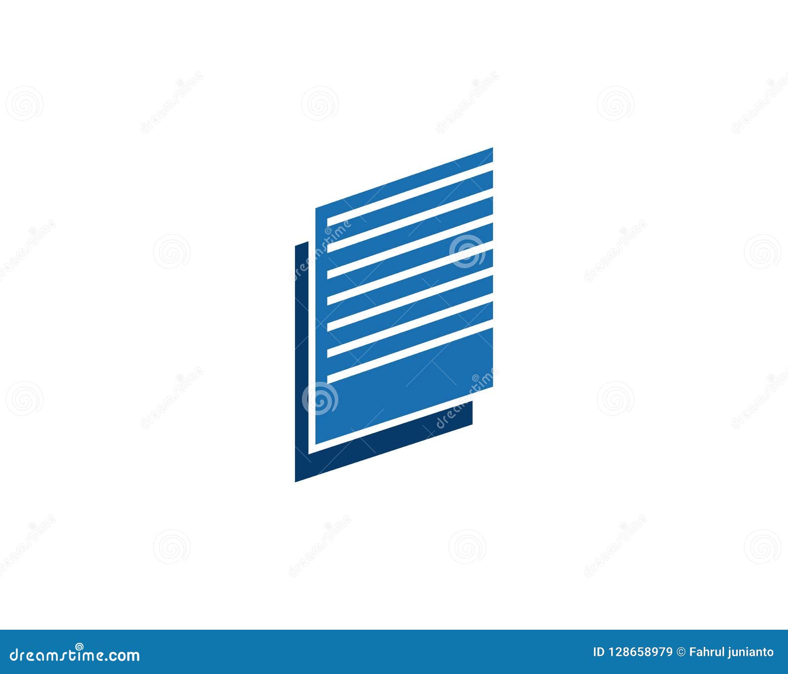 Documen icon logo vector stock vector. Illustration of document - 128658979