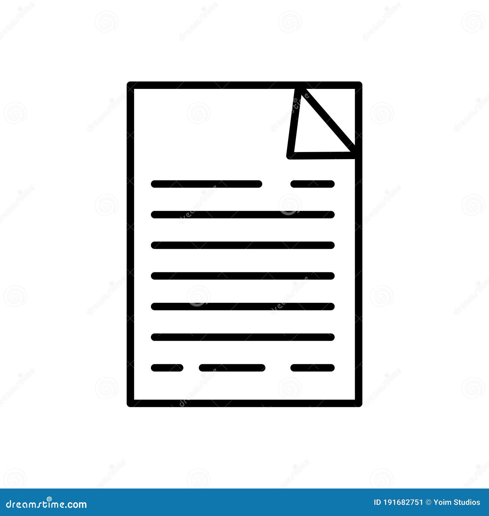 Documen Vector Design Template Illustration.icon Logo Design Elements ...