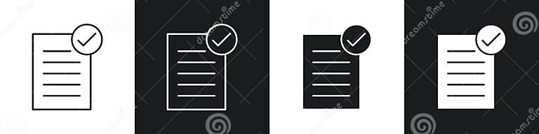 Document accept icon stock vector. Illustration of design - 341325945