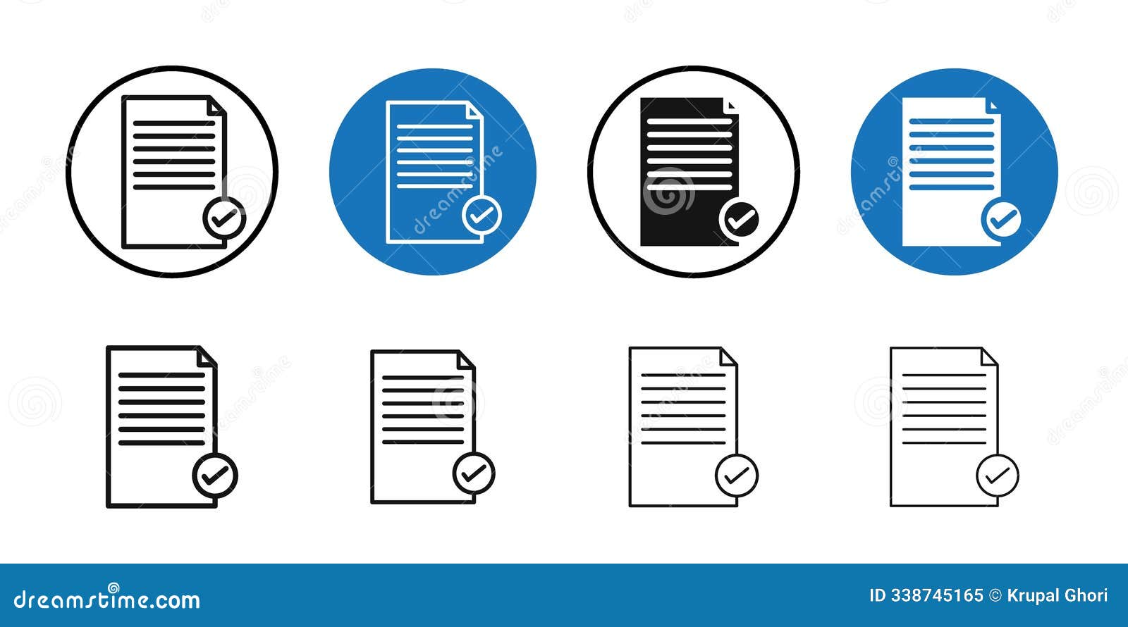 Document Accepted Icon In Comic Style. Correct Cartoon Vector ...