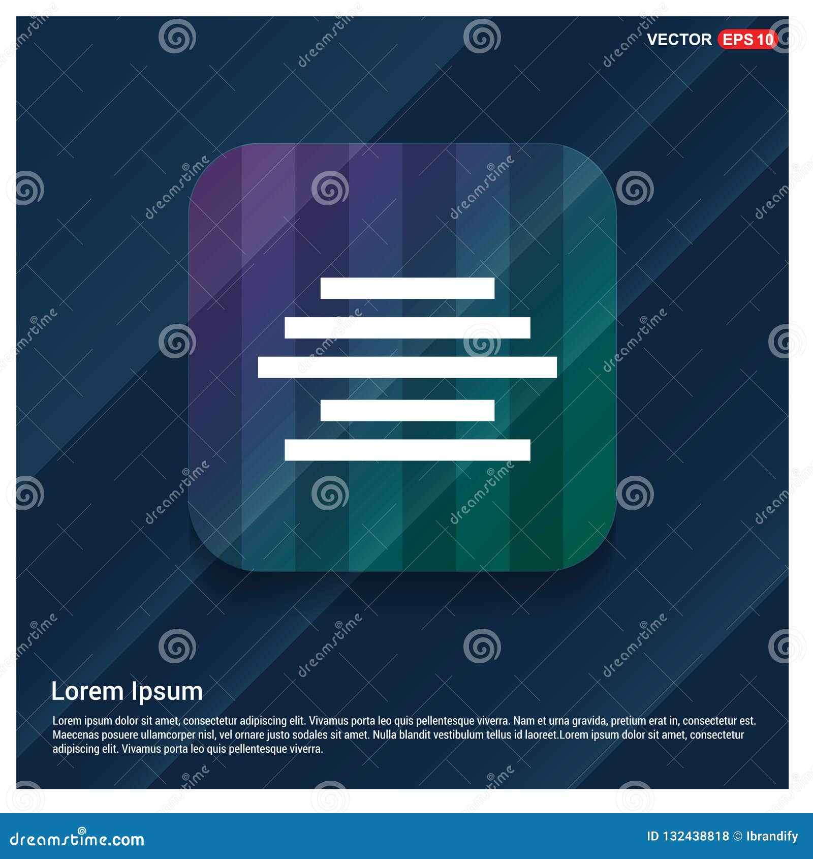 Document align icon stock vector. Illustration of text - 132438818