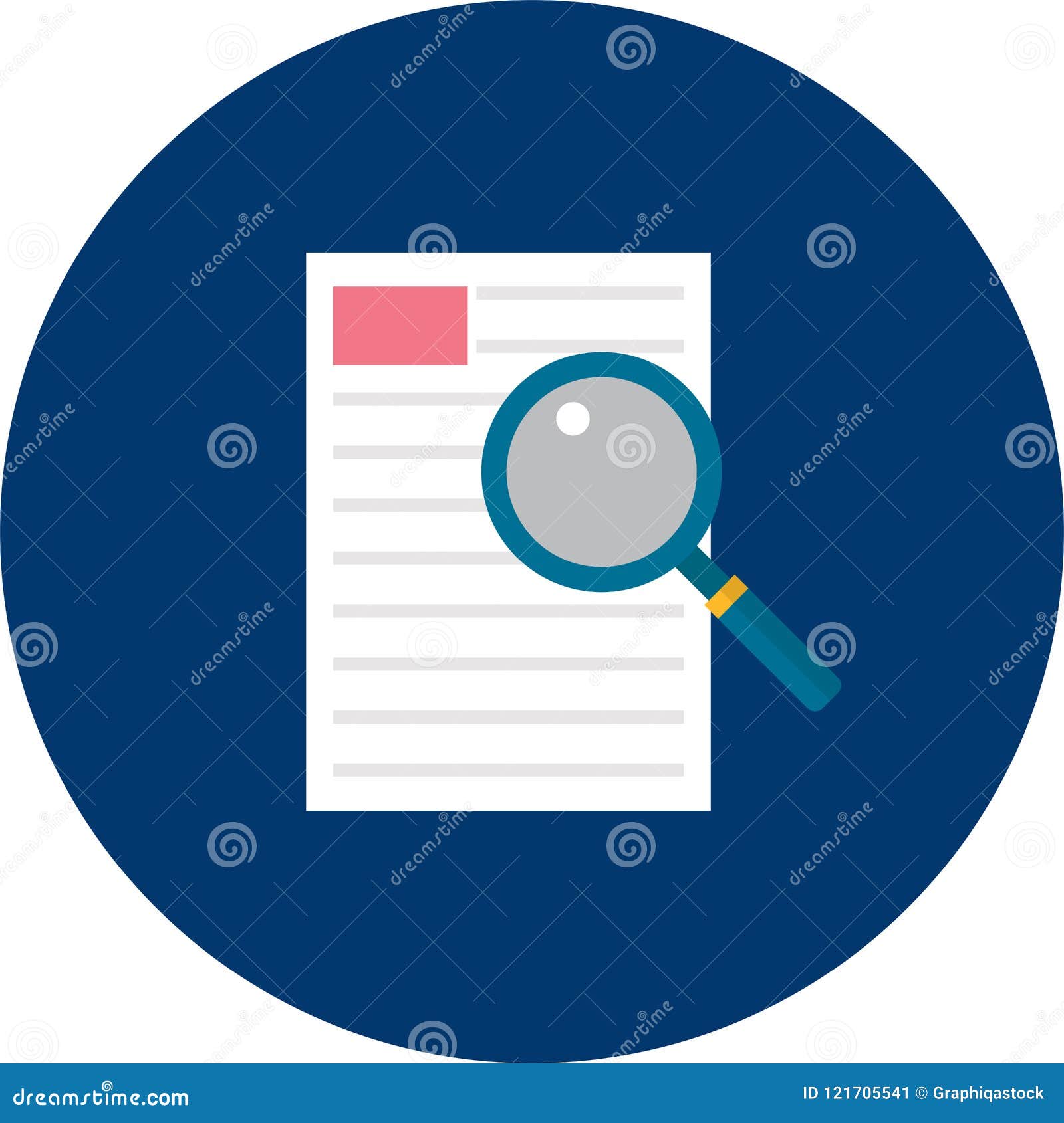 Document Analysis Icon Design Stock Vector - Illustration of searching ...
