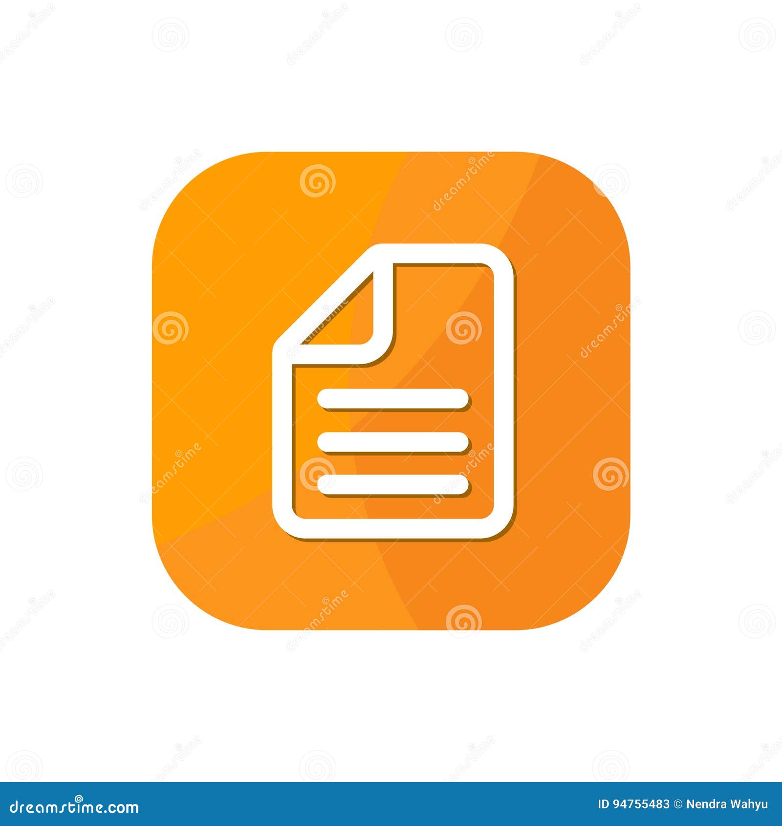 Document App stock vector. Illustration of office, square - 94755483