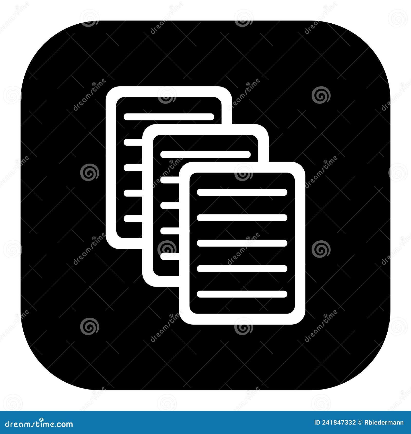 Document and app icon stock vector. Illustration of icon - 241847332