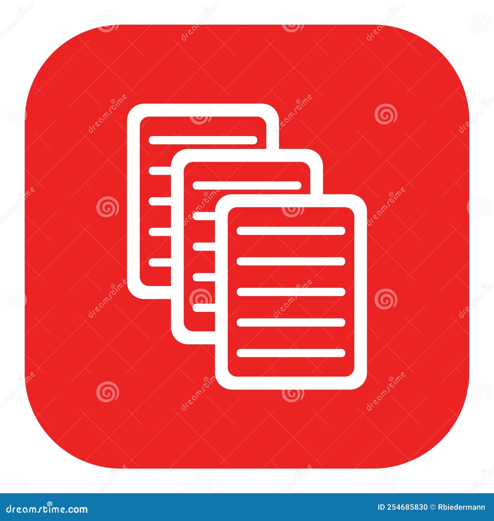 Document and app icon stock vector. Illustration of page - 254685830