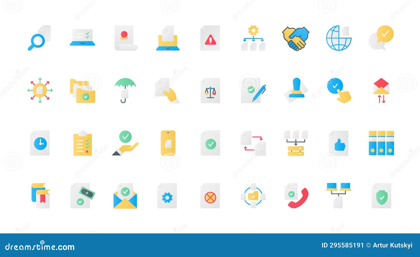 Document With Approval Check Mark Icon, Quality Sign. Task Done Sign ...