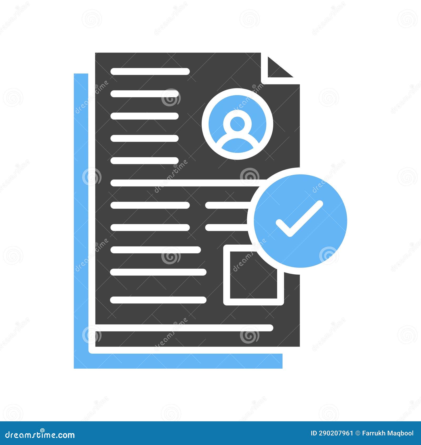 Document Approved Icon Image. Stock Vector - Illustration of concept ...