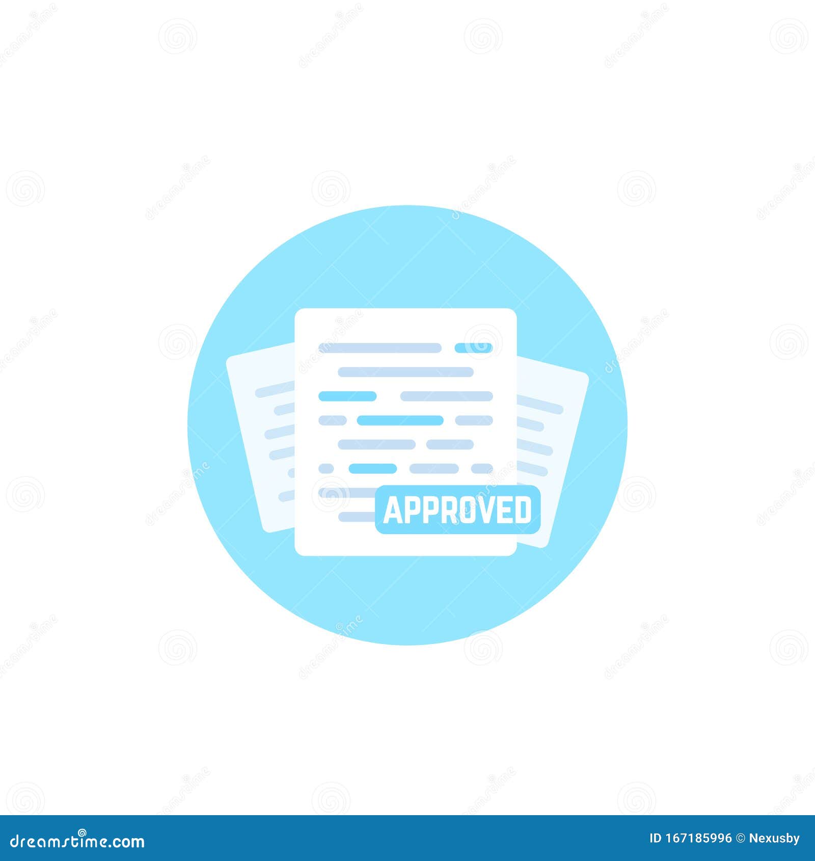 Document With Approved Checkmark Vector Illustration, Personal Data Doc ...