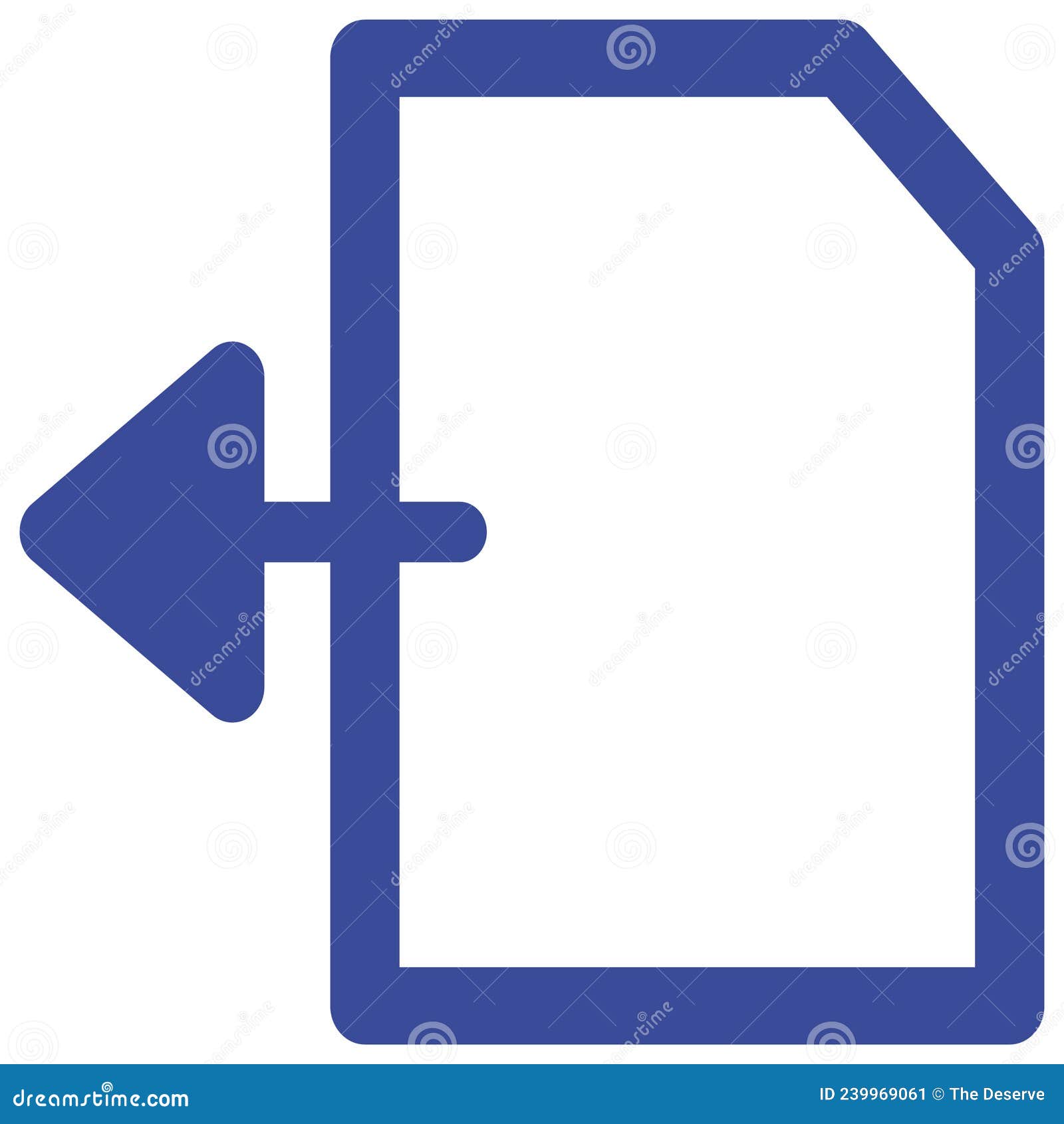 Document Arrow Isolated Vector Icon Which Can Easily Modify or Edit ...